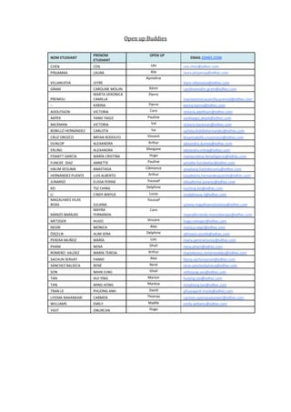 Open up buddies | DOCX