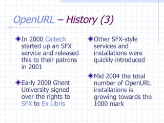 OpenURL - The Rough Guide | PPT