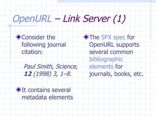 OpenURL - The Rough Guide | PPT
