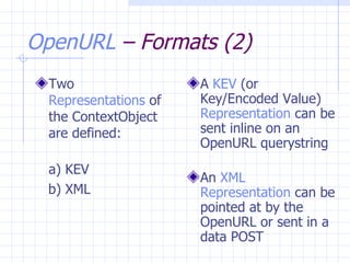OpenURL - The Rough Guide | PPT