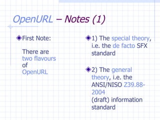 OpenURL - The Rough Guide | PPT