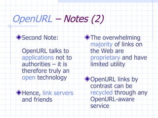 OpenURL - The Rough Guide | PPT