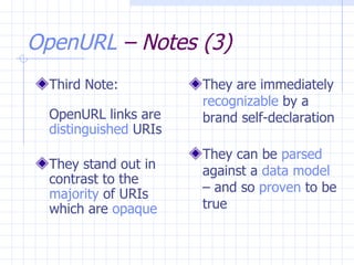 OpenURL - The Rough Guide | PPT