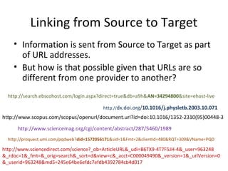 OpenURL @ Rice U. (2008) | PPT