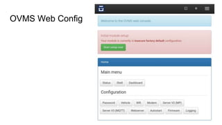 Open vehicle monitoring system (ovms) | PPT
