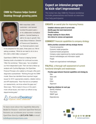 Capibility Maturity Model for Finance - OpenView Venture Partners | PDF ...