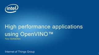 OpenVINO introduction | PPTX