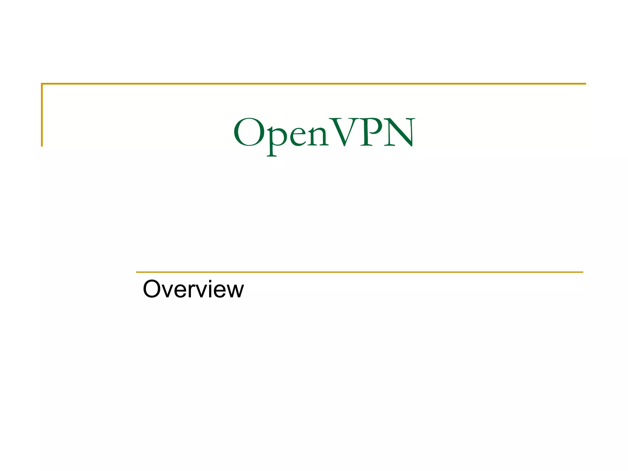 OpenVPN | PPT