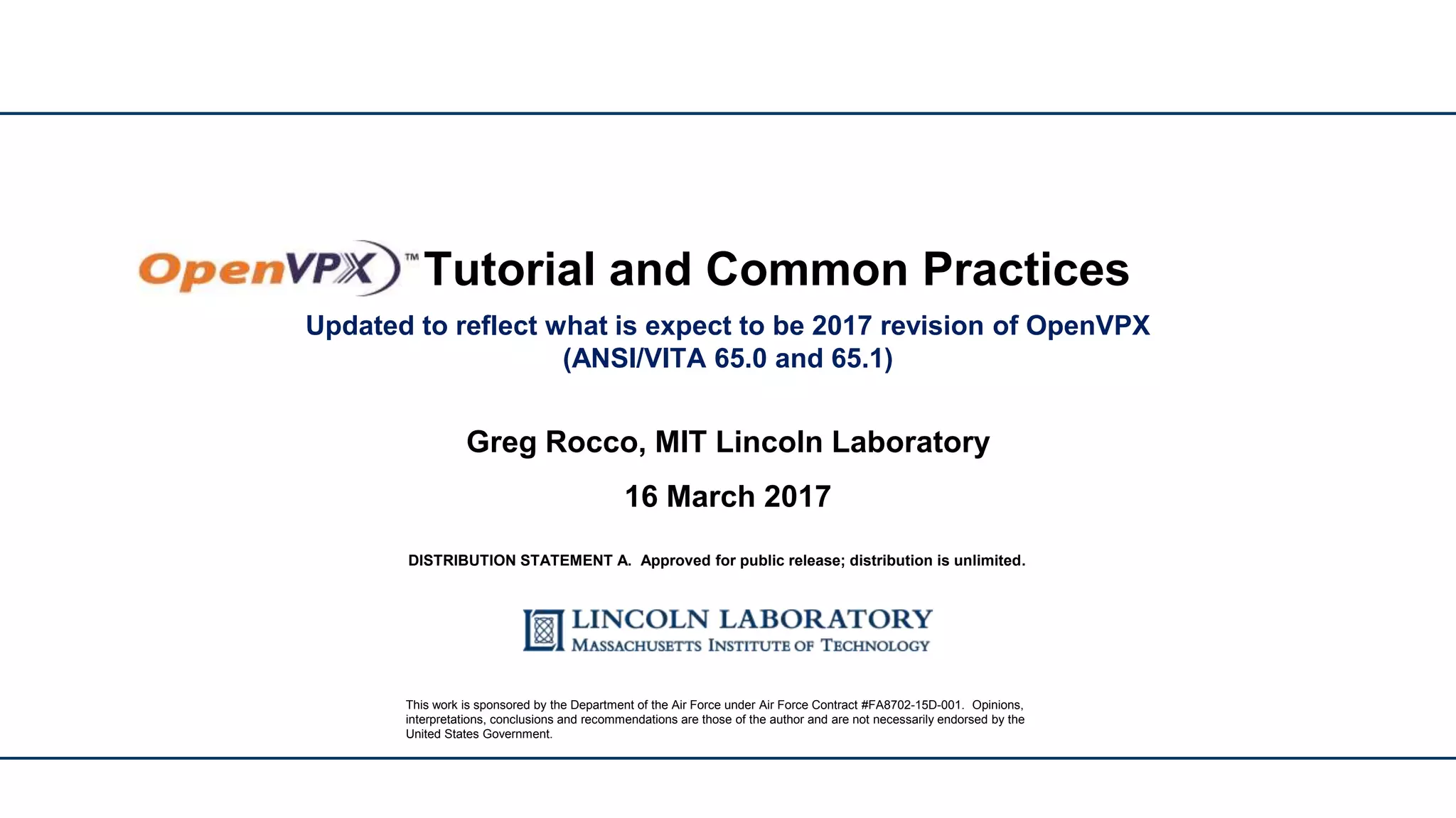 Open VPX Tutorial | PPTX