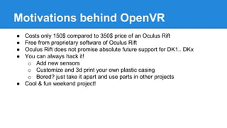 OpenVR at Arduino Day Malmö | PPTX