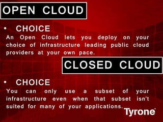 Open Cloud V/S Closed Cloud | PPT