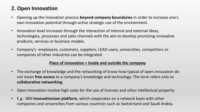 Open vs closed innovation | PPTX