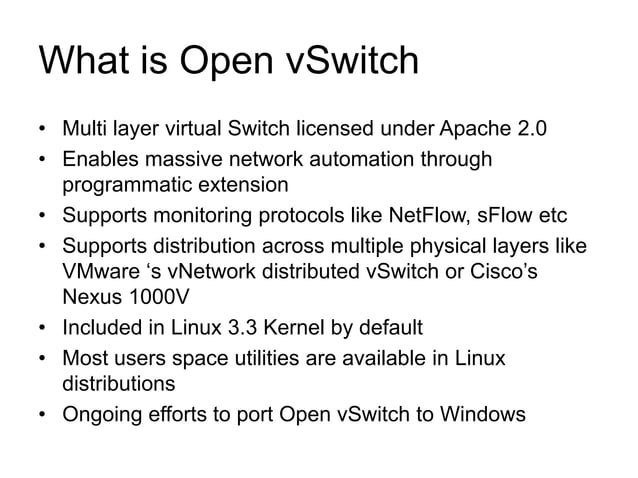 OpenvSwitch Deep Dive | PPTX