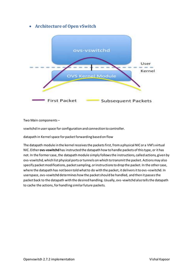 Open vswitch datapath implementation | PDF