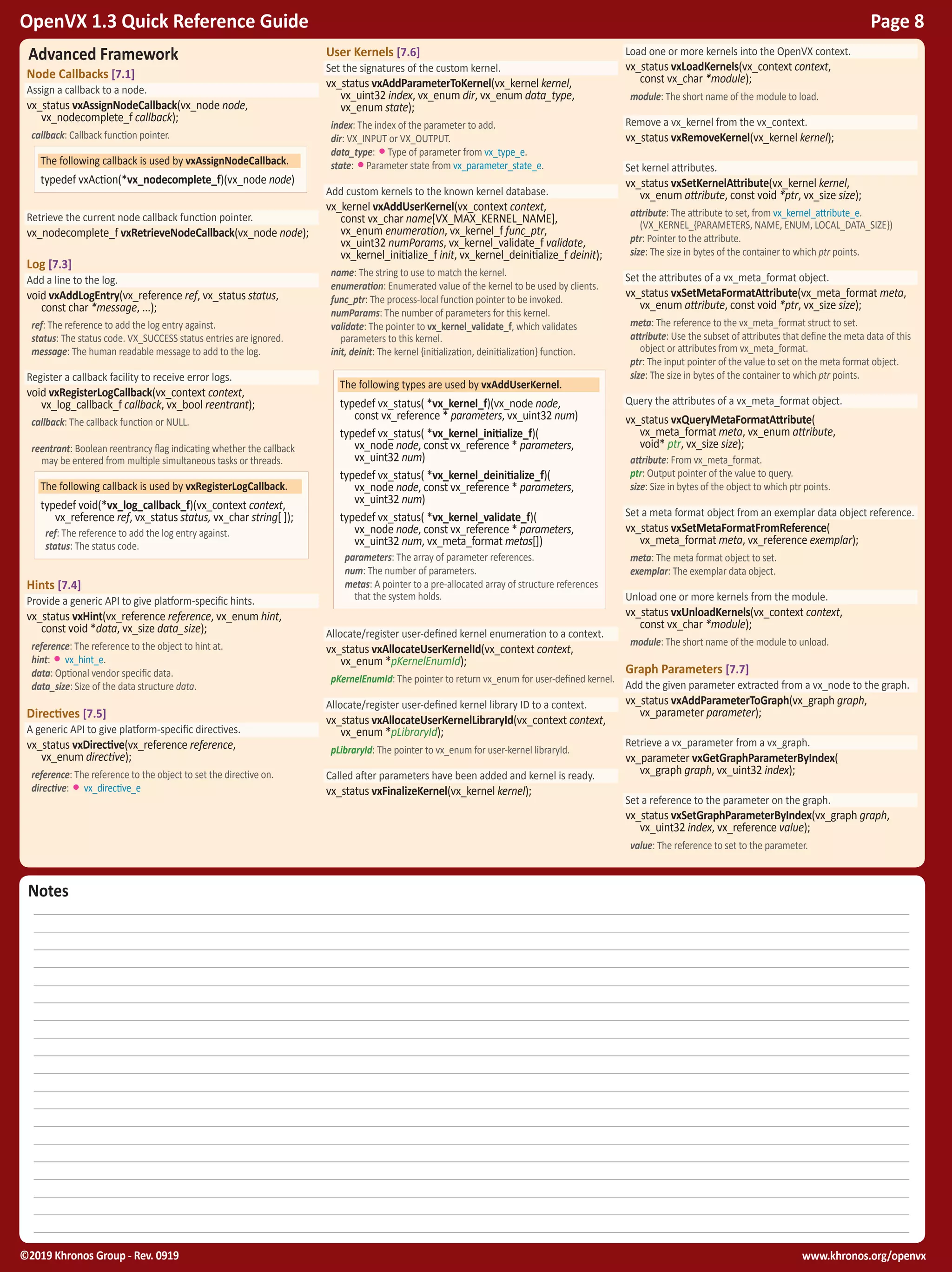 OpenVX 1.3 Reference Guide | PDF