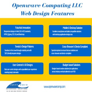 Openwave Computing - Web Design Features | PDF
