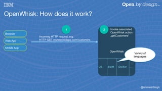 How to build an event-driven, polyglot serverless microservices framework on OpenStack | PPT