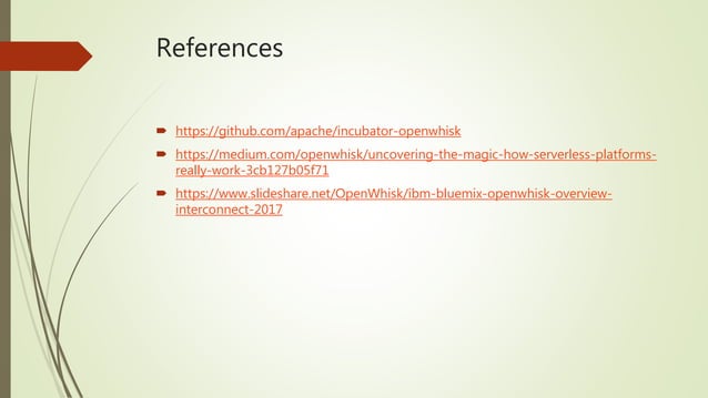 Serverless Meetup Openwhisk Overview And Architecture Ppt 