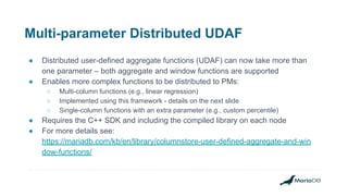 What’s new in MariaDB ColumnStore | PPT