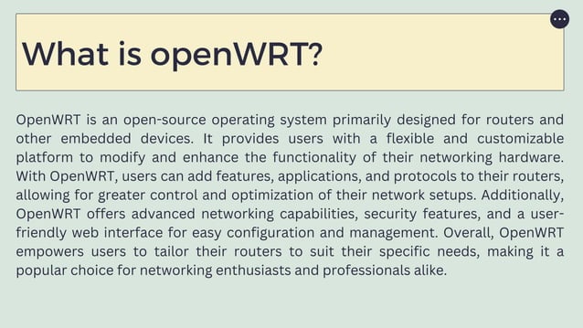 Empower Your Networking Architecture: OpenWRT Solutions | PDF