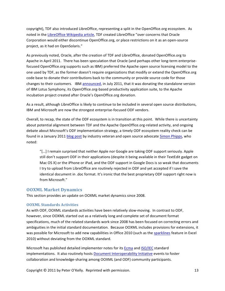 Revisiting Open Document Format and Office Open XML: The Quiet Revolu…