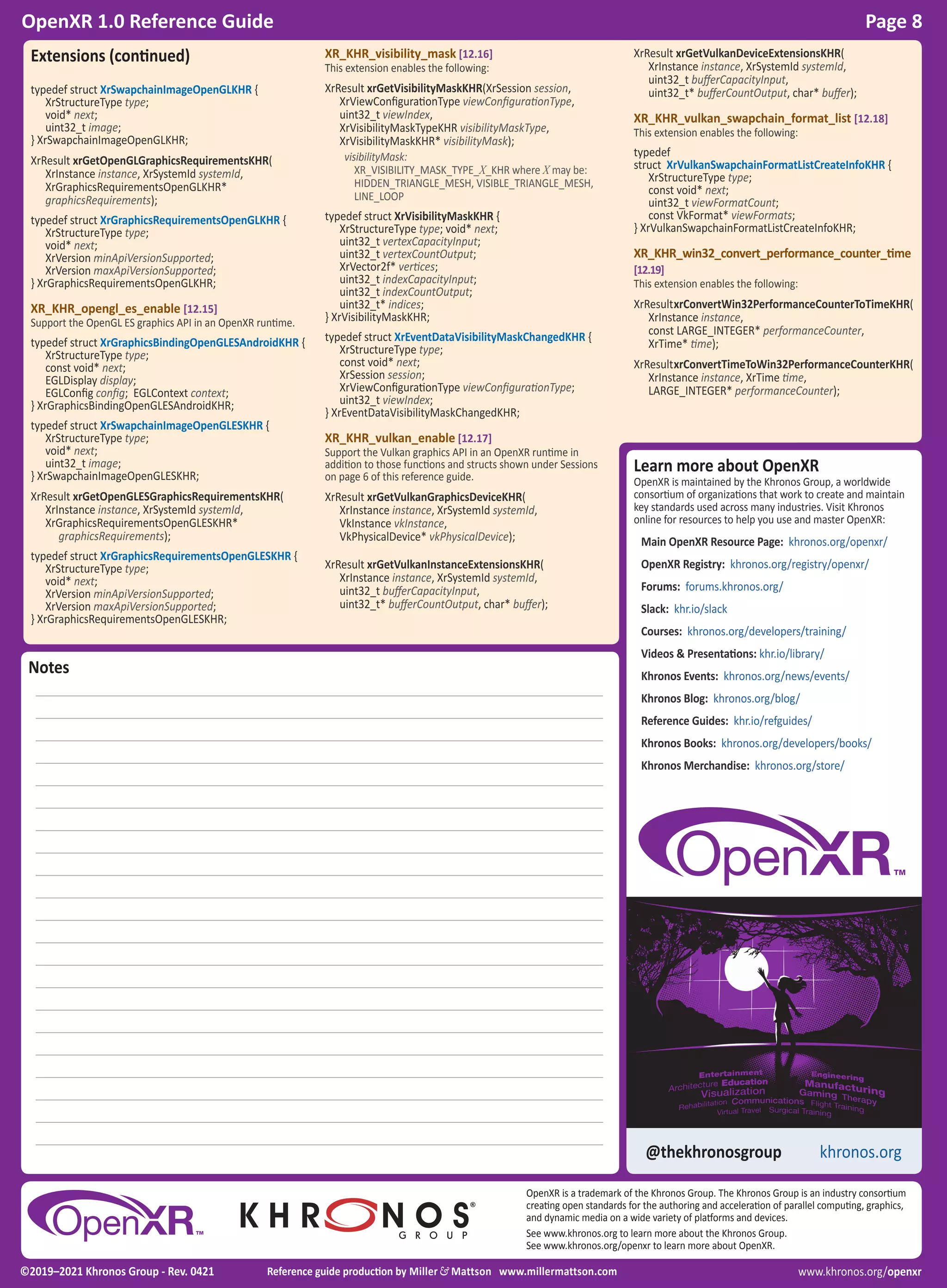OpenXR 1.0 Reference Guide | PDF