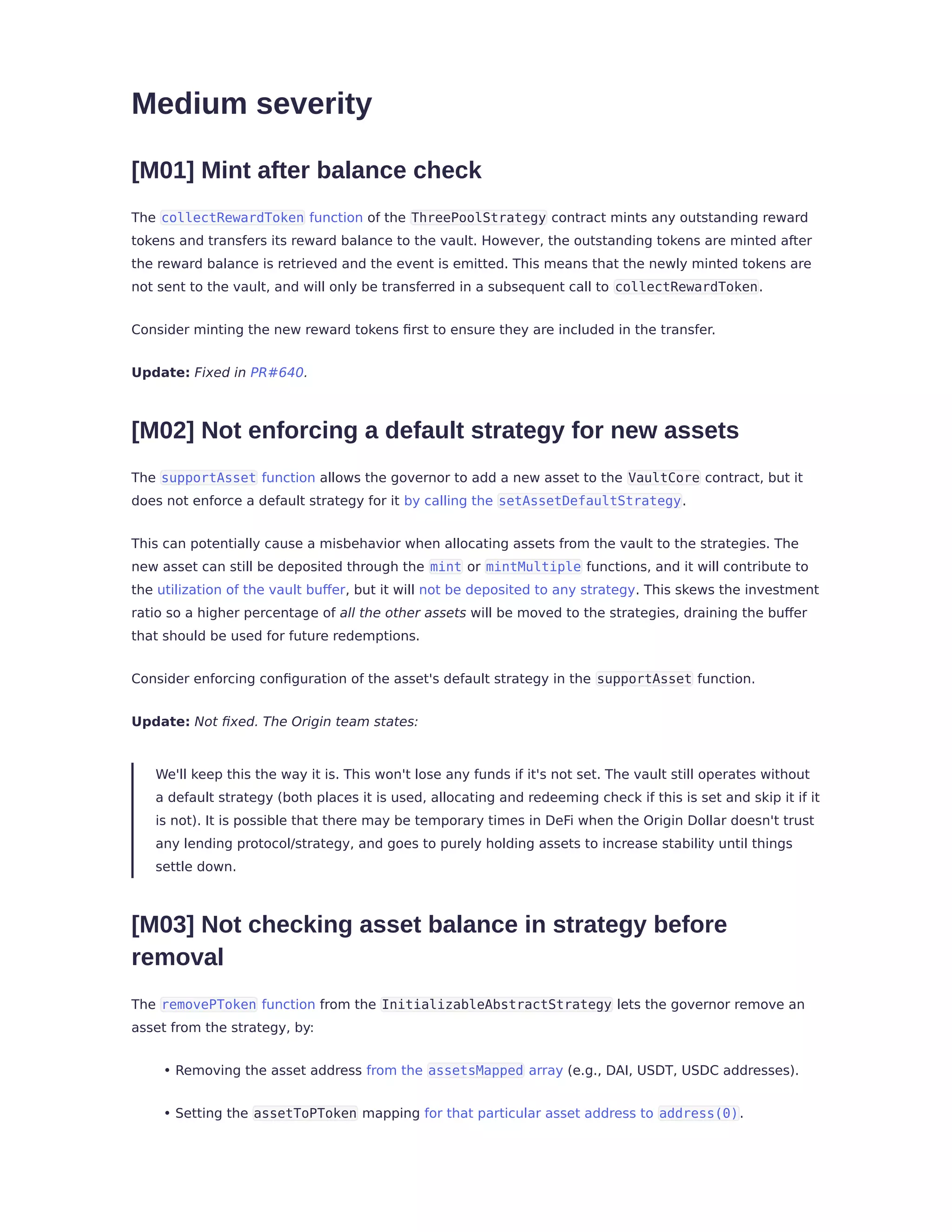 OpenZeppelin Audit of Origin Dollar (OUSD) | PDF