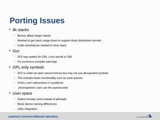 OpenZFS at LinuxCon | PDF