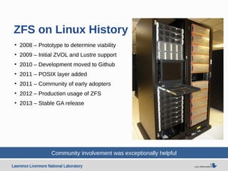 OpenZFS at LinuxCon | PDF