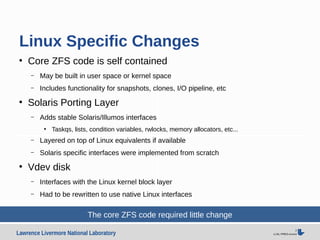 OpenZFS at LinuxCon | PDF