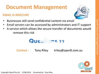 Oper8 document management solution v2.0 | PPTX