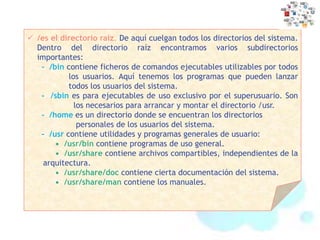 tipos de archivos y directorios | PPTX