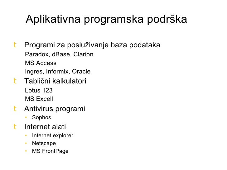 Operacijski Sustavi - Osnove