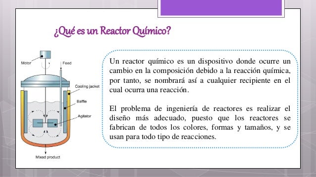 Operación de un reactor