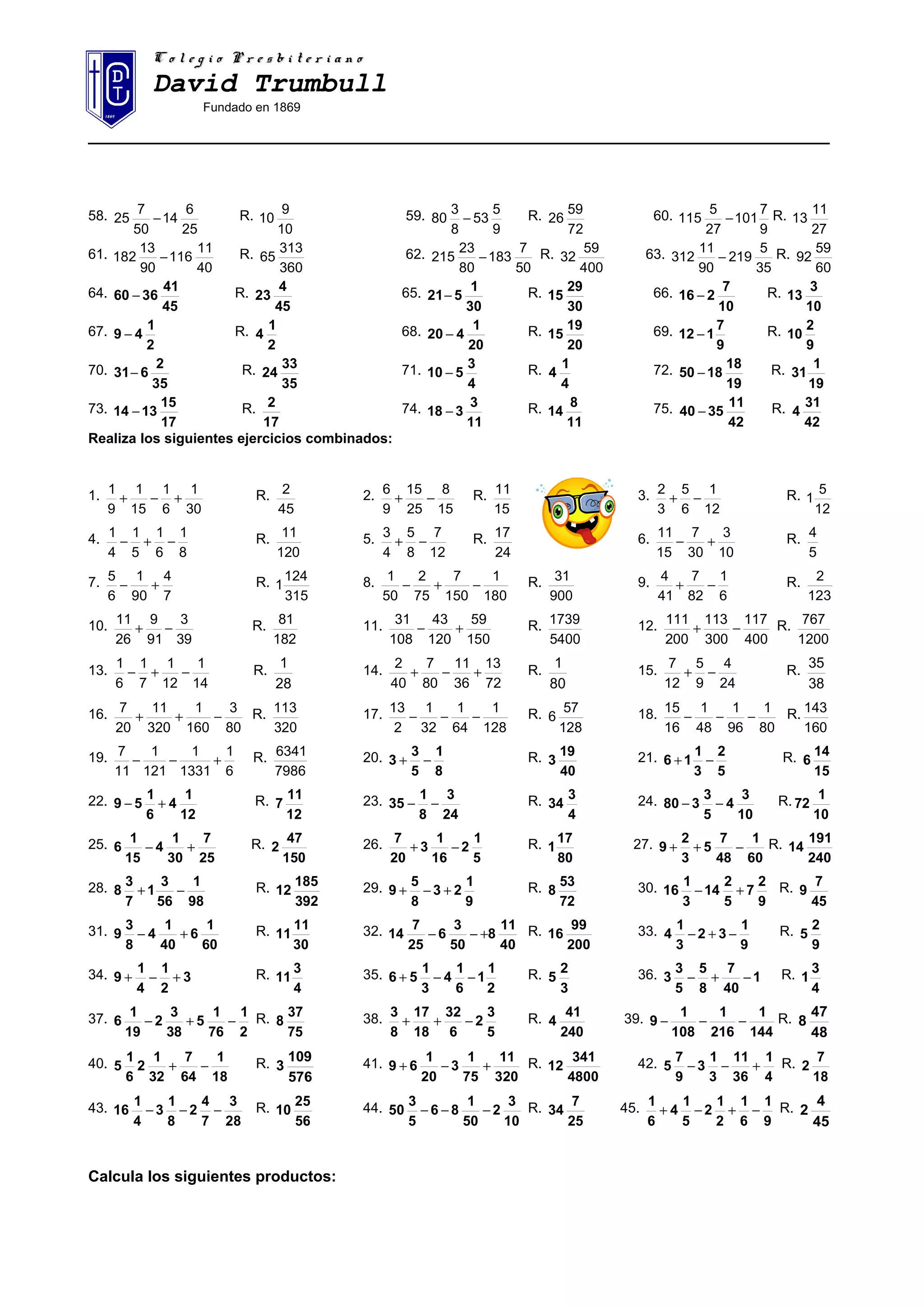 Operaciones basicas-con-numeros-fraccionarios | DOC