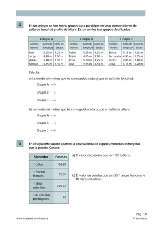 Operaciones con decimales | PDF
