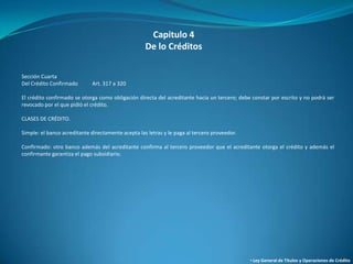 Operaciones crédito | PPTX