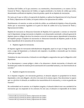 Resumen de las Operaciones de Crédito | DOCX