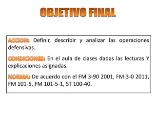 Operaciones defensivas | PPTX