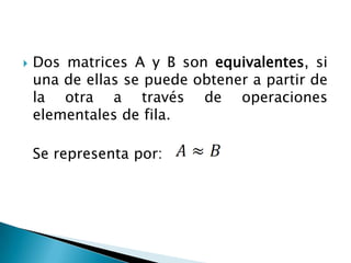 Operaciones elementales | PPTX