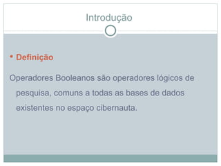 Operadores Booleanos | PPT