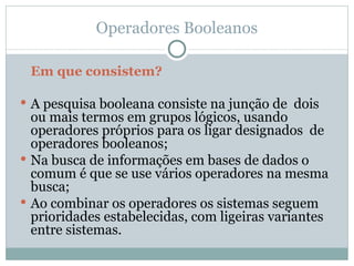 Operadores Booleanos | PPT