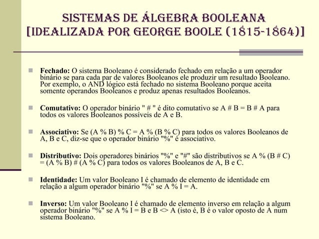 Operadores Booleanos | PPT