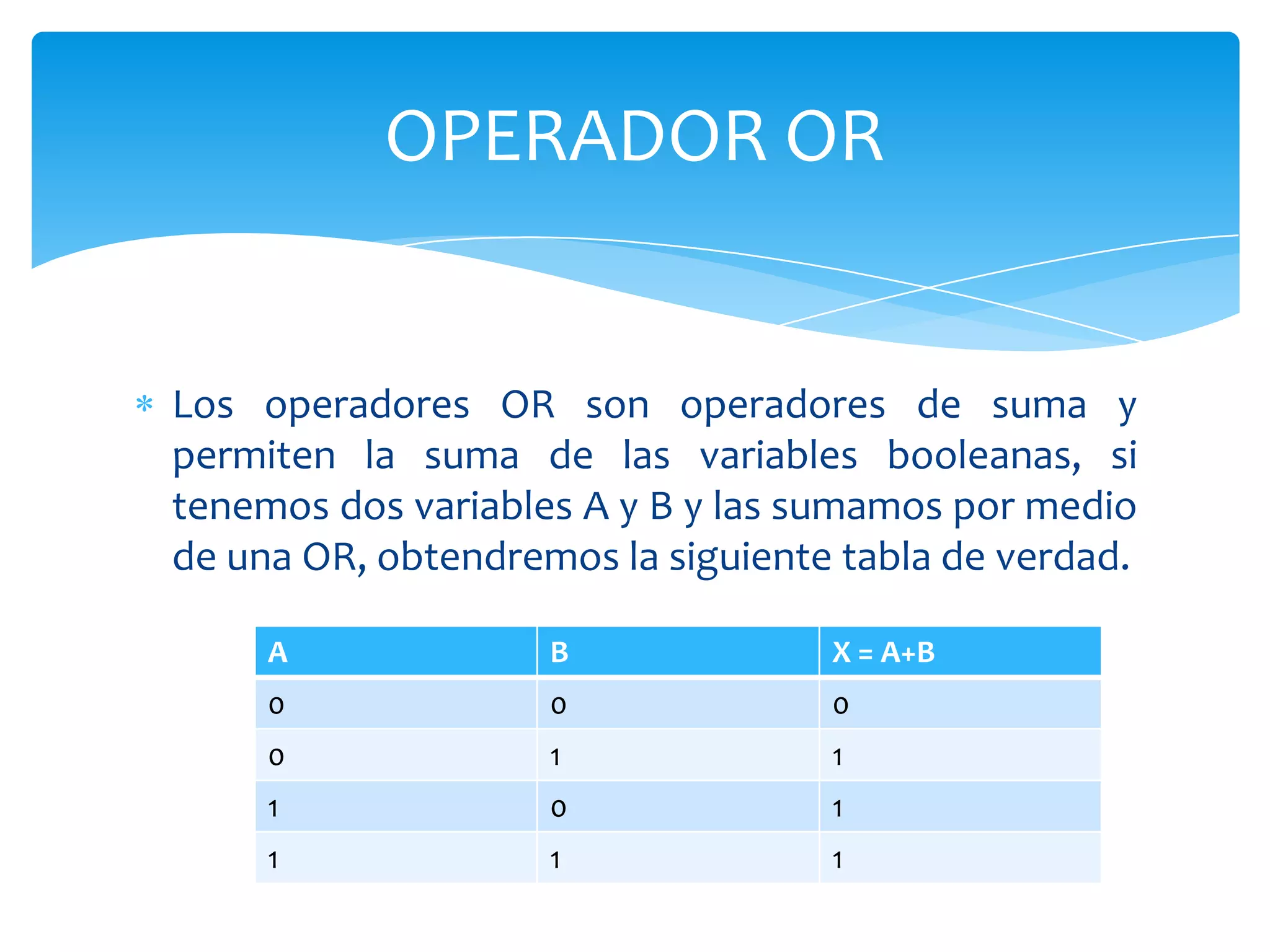 Operadores booleanos | PPT