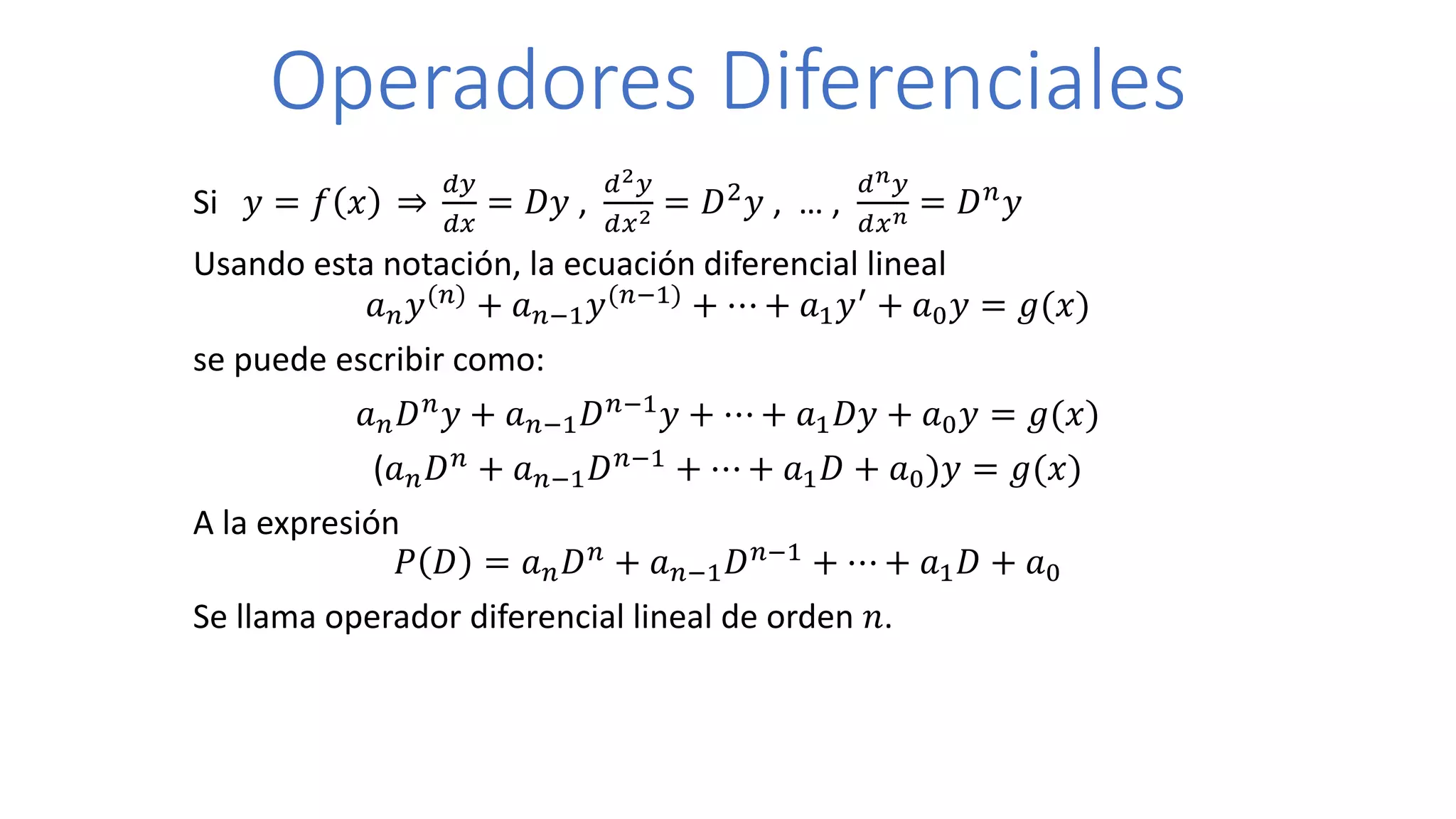Operadores diferenciales | PDF