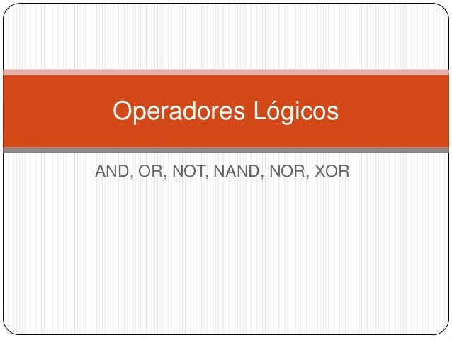 Operadores Logicos