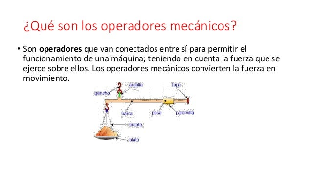 Operadores mecanicos