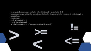 OPERADORES RELACIONALES | PPTX