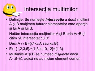 OperaţIicumulţImi | PPT