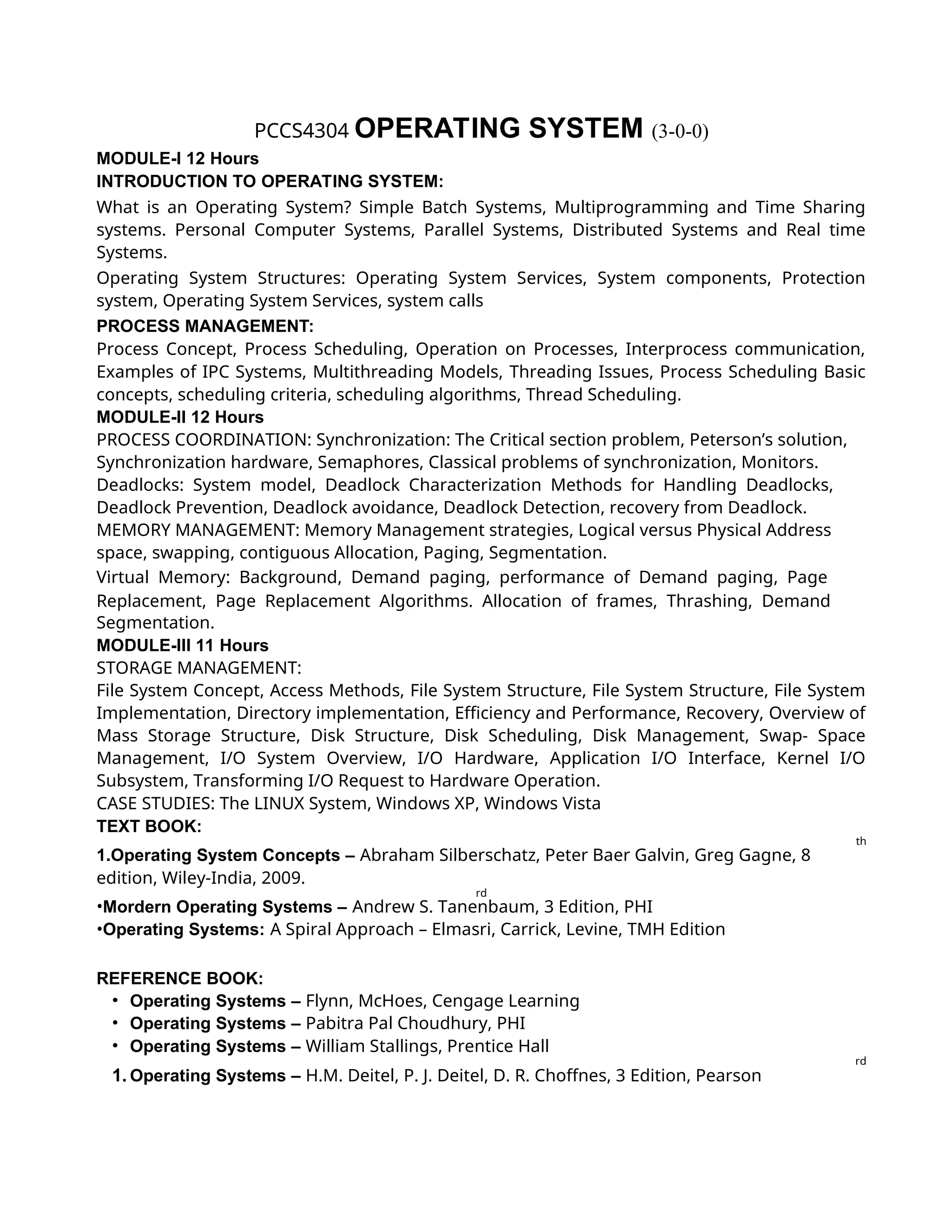 Operating Systems _ Process & Storage Management | PPT